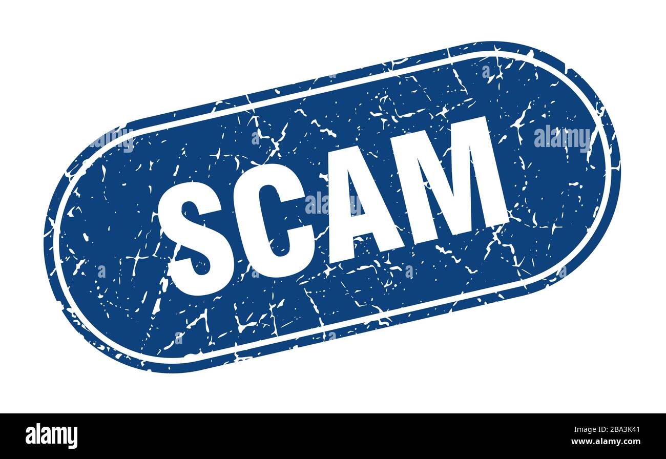 Scam stamp vintage blue hi-res stock photography and images - Alamy
