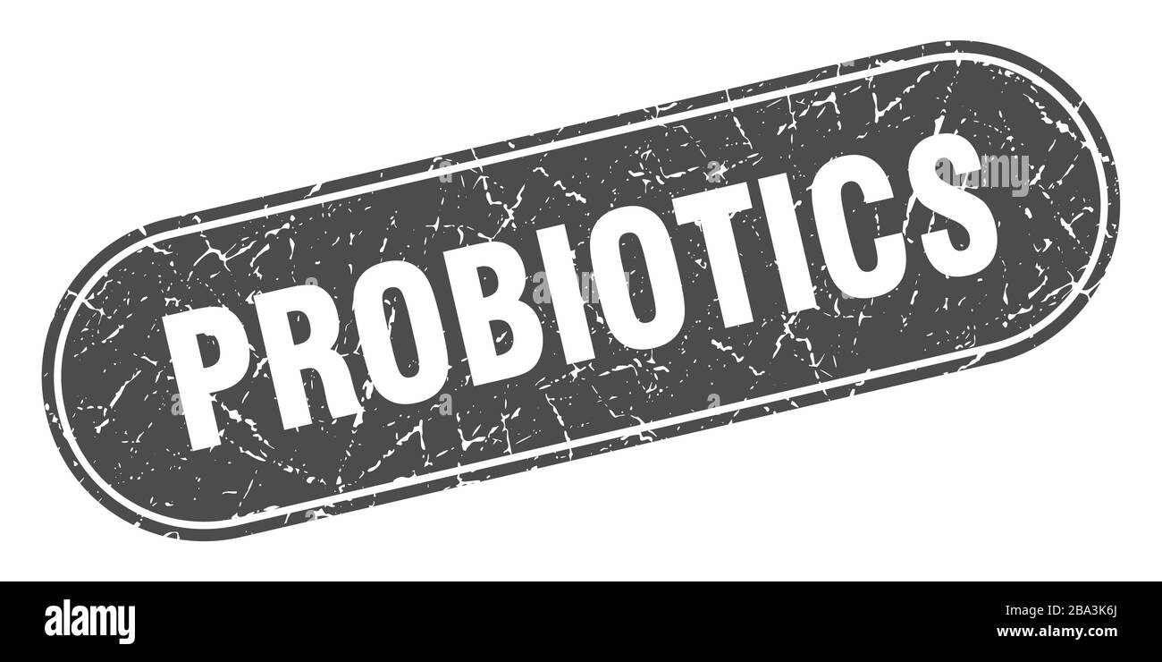probiotics sign. probiotics grunge black stamp. Label Stock Vector ...