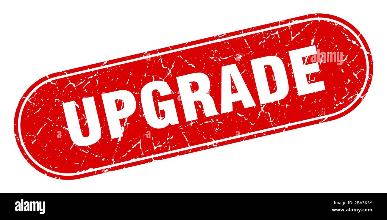 upgrade sign. upgrade grunge red stamp. Label Stock Vector Image & Art ...