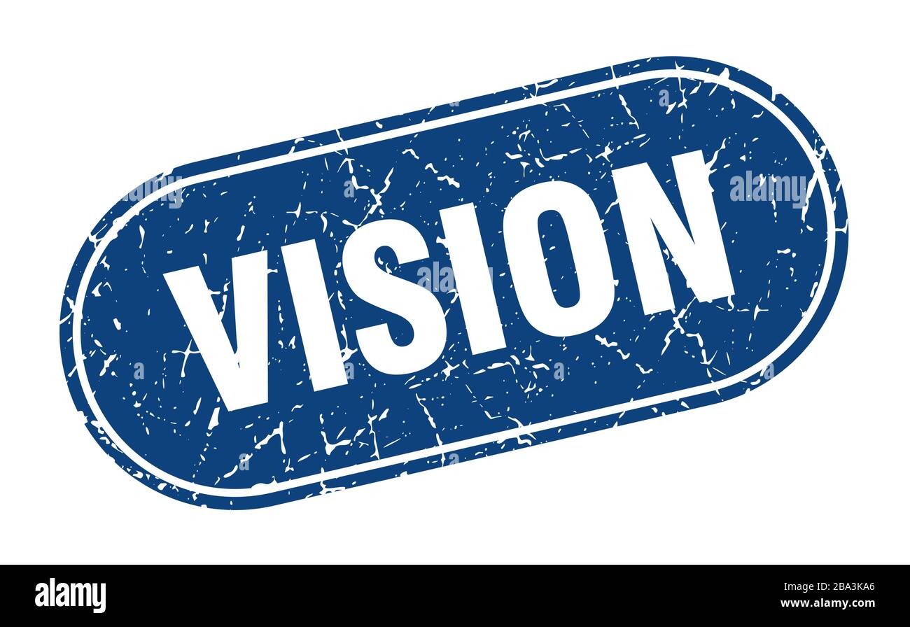 vision sign. vision grunge blue stamp. Label Stock Vector Image & Art ...