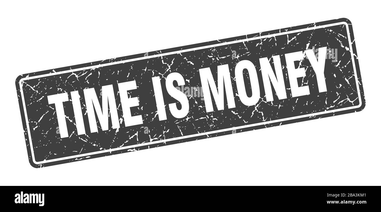 time is money stamp. time is money vintage gray label. Sign Stock ...