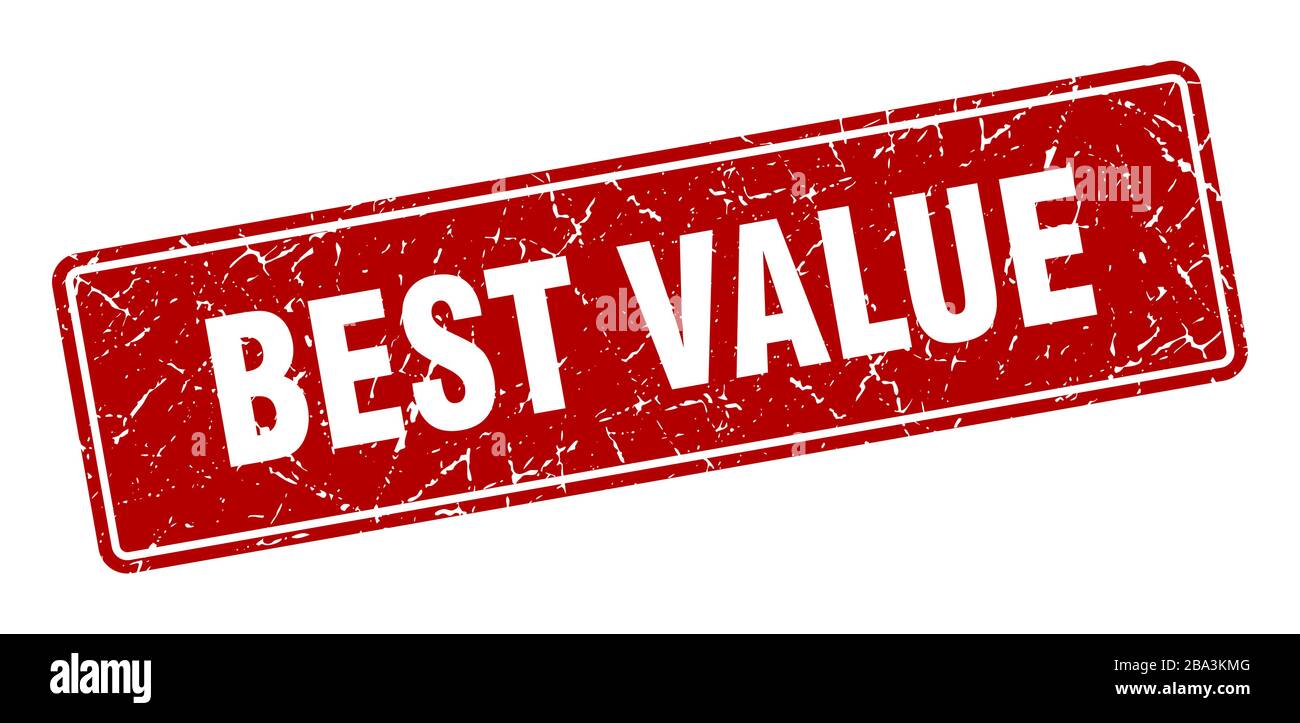 best value stamp. best value vintage red label. Sign Stock Vector Image ...