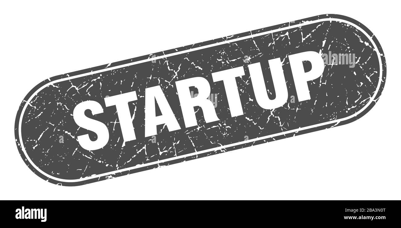 startup sign. startup grunge black stamp. Label Stock Vector Image ...