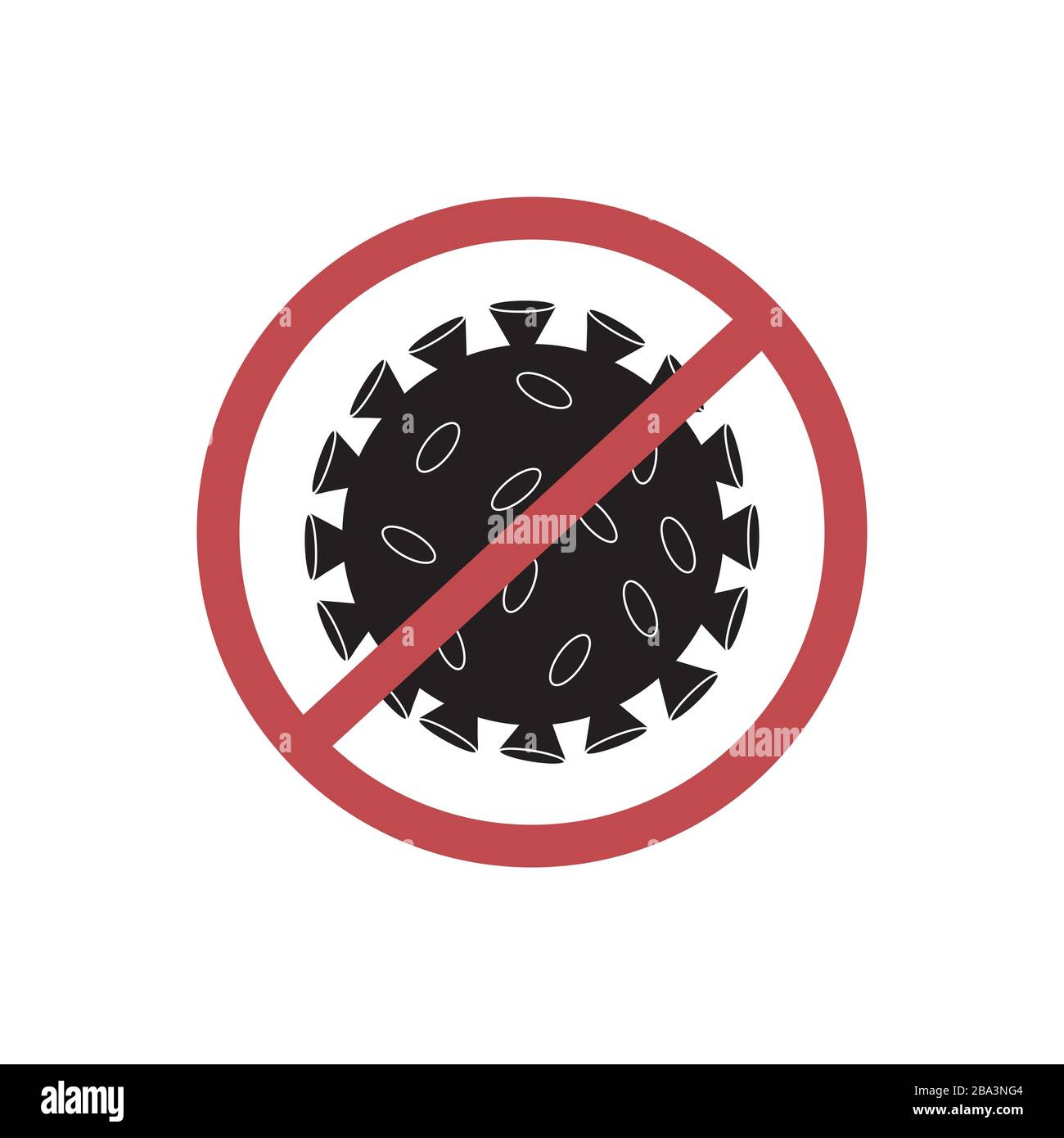 Stop sign with Coronavirus icon. Corona virus outbreak Stock Vector ...