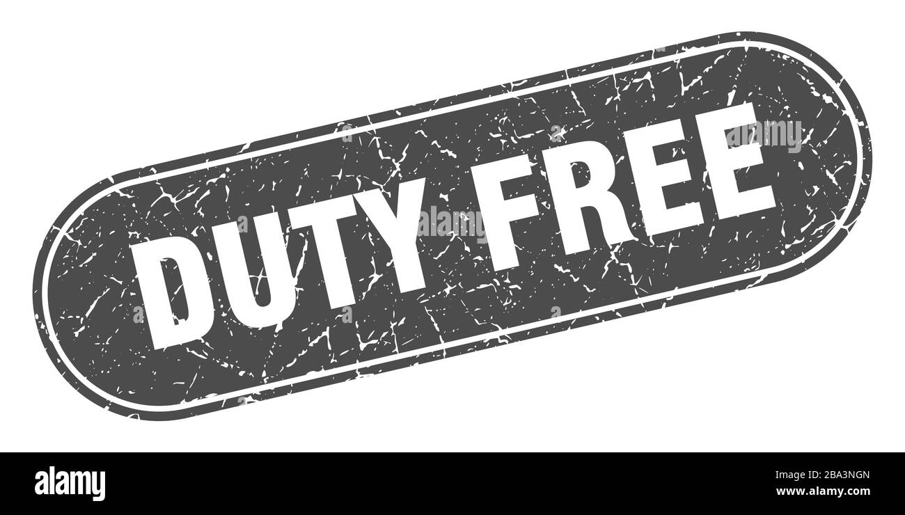 duty free sign. duty free grunge black stamp. Label Stock Vector Image ...