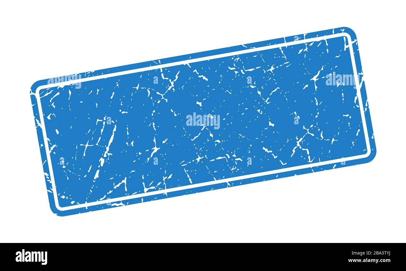blank stamp. blank vintage blue label. Sign Stock Vector Image & Art ...