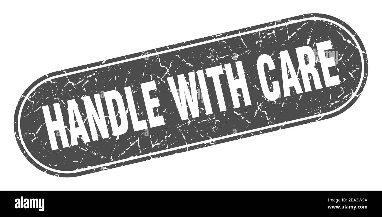 handle with care sign. handle with care grunge black stamp. Label Stock ...