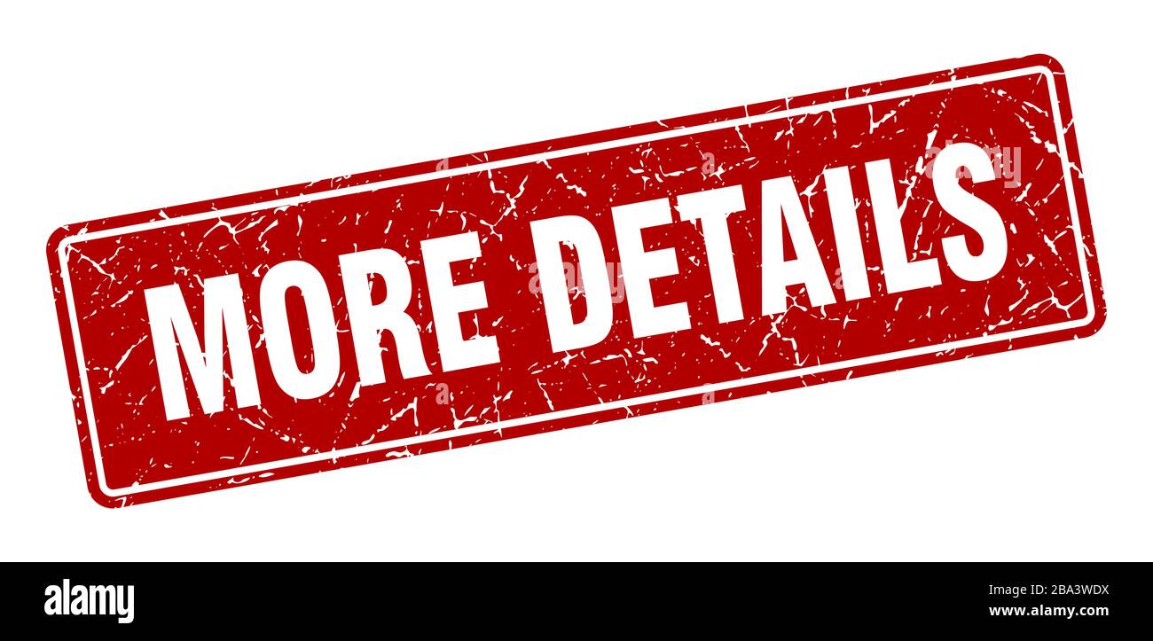 more details stamp. more details vintage red label. Sign Stock Vector ...