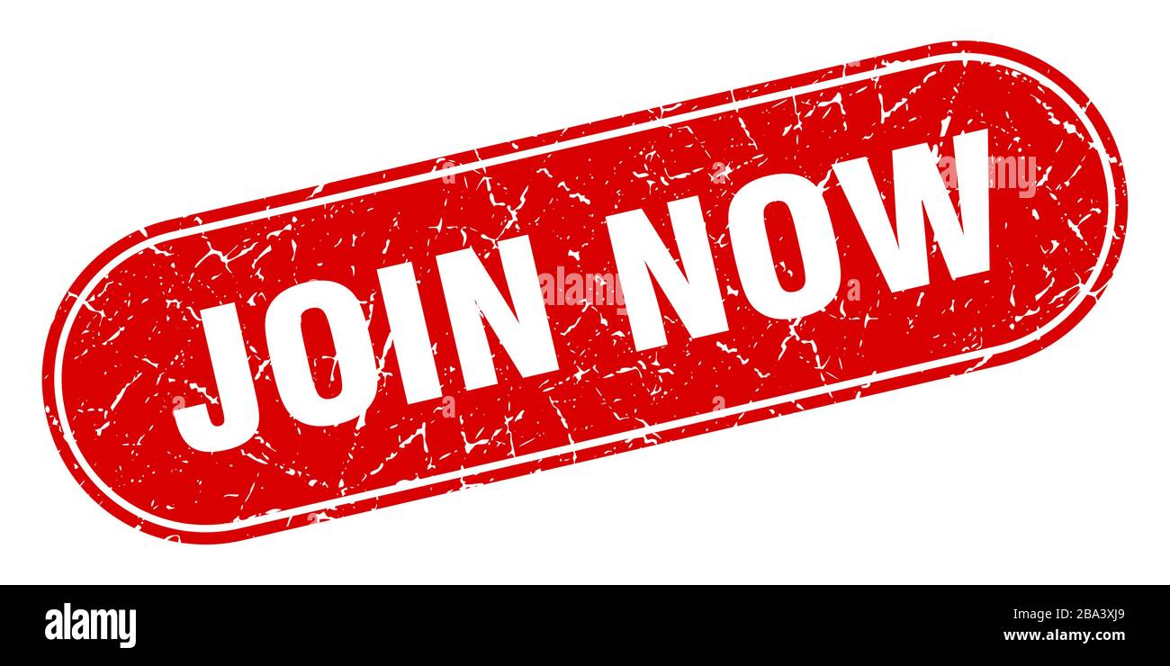 join now sign. join now grunge red stamp. Label Stock Vector Image & Art - Alamy
