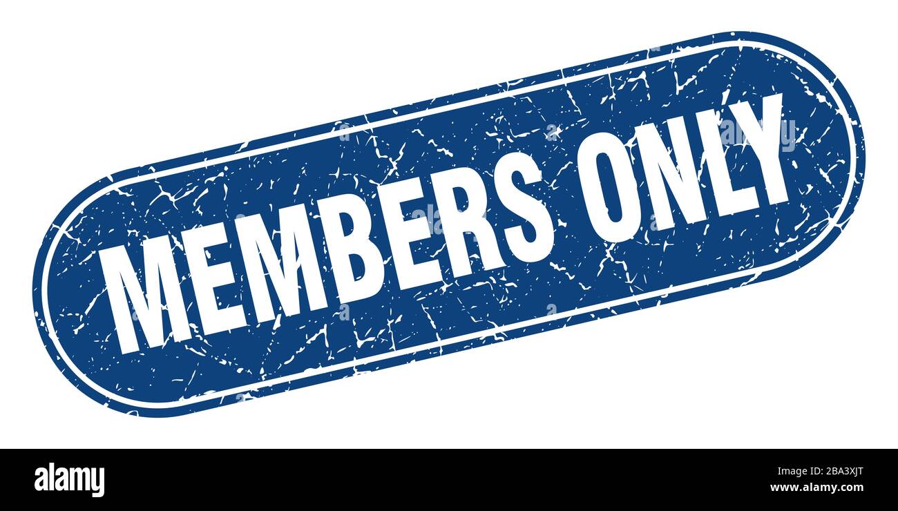 Members only stamp square hi-res stock photography and images - Alamy