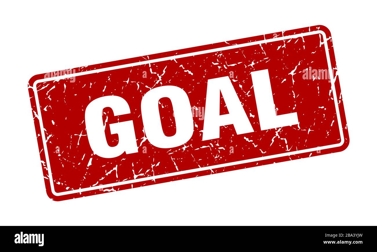 goal stamp. goal vintage red label. Sign Stock Vector Image & Art - Alamy
