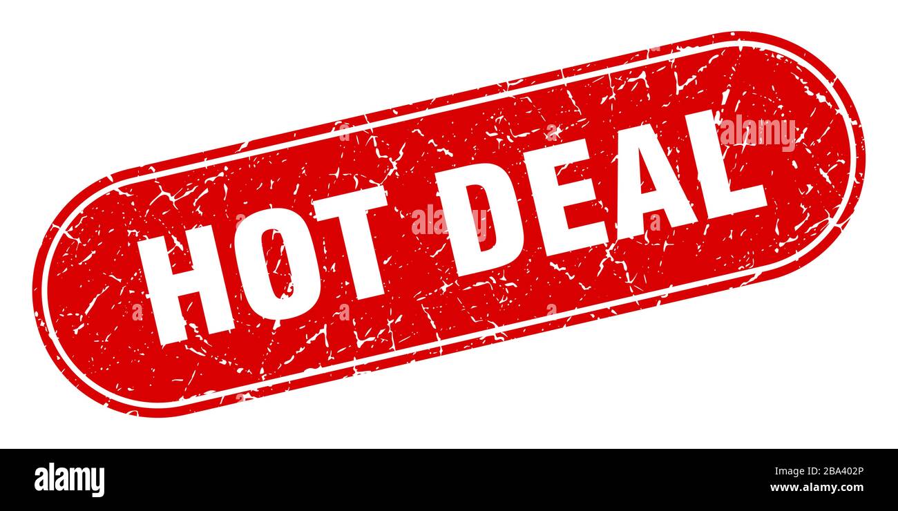 hot deal sign. hot deal grunge red stamp. Label Stock Vector Image ...