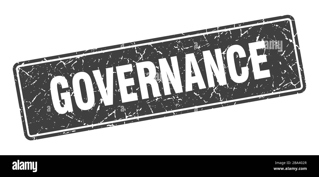 governance stamp. governance vintage gray label. Sign Stock Vector ...