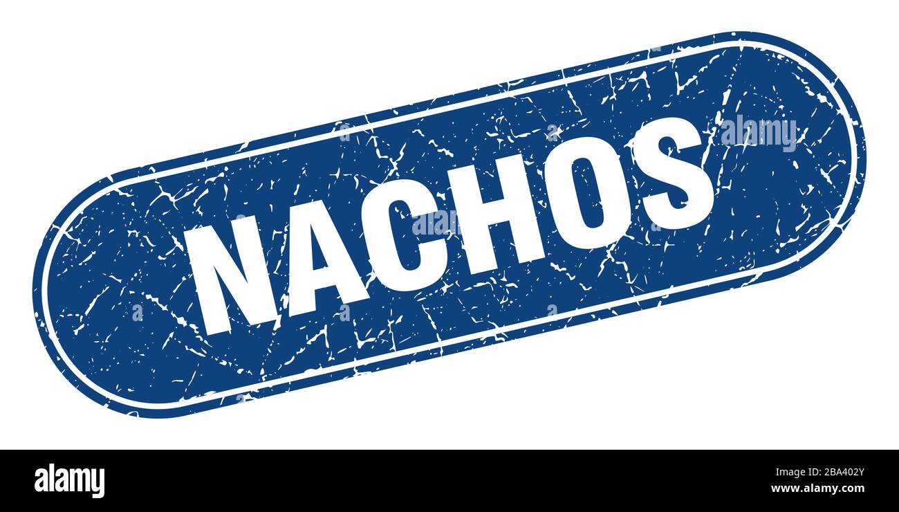 nachos sign. nachos grunge blue stamp. Label Stock Vector Image & Art ...