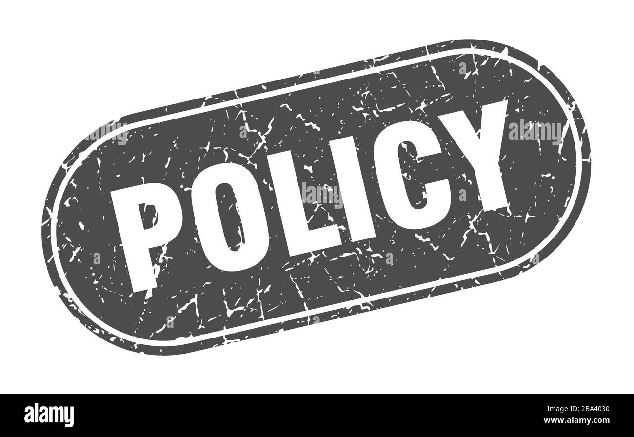policy sign. policy grunge black stamp. Label Stock Vector Image & Art ...