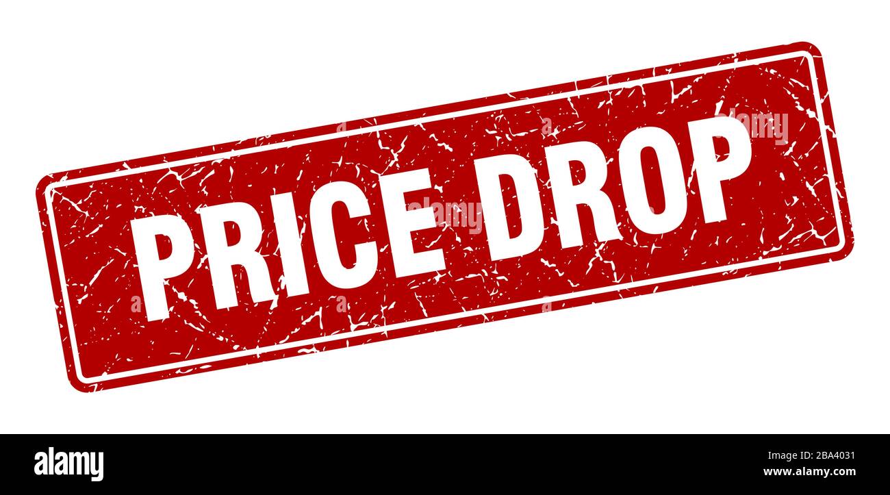 price drop stamp. price drop vintage red label. Sign Stock Vector Image ...