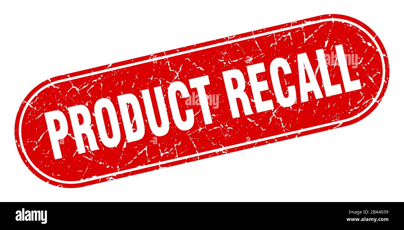 product recall sign. product recall grunge red stamp. Label Stock ...