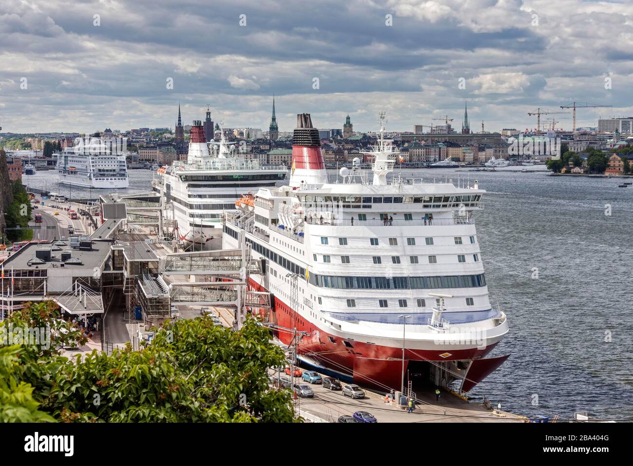 Cruise ships, Baltic Sea port, Stockholm, Sweden Stock Photo - Alamy