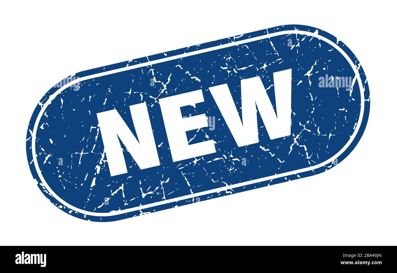 new sign. new grunge blue stamp. Label Stock Vector Image & Art - Alamy