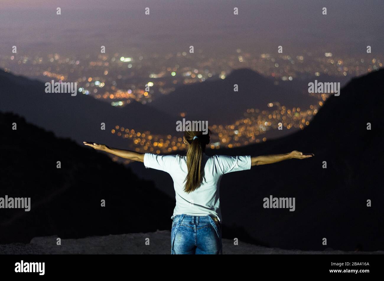 Beautiful view of the Sunset from Apu Siqay, located in Villa Maria ...