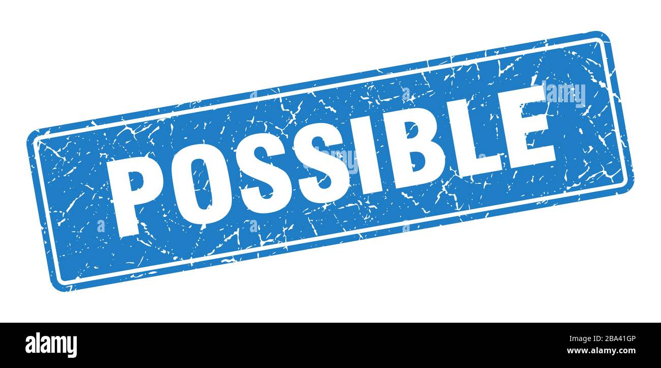 possible stamp. possible vintage blue label. Sign Stock Vector Image ...