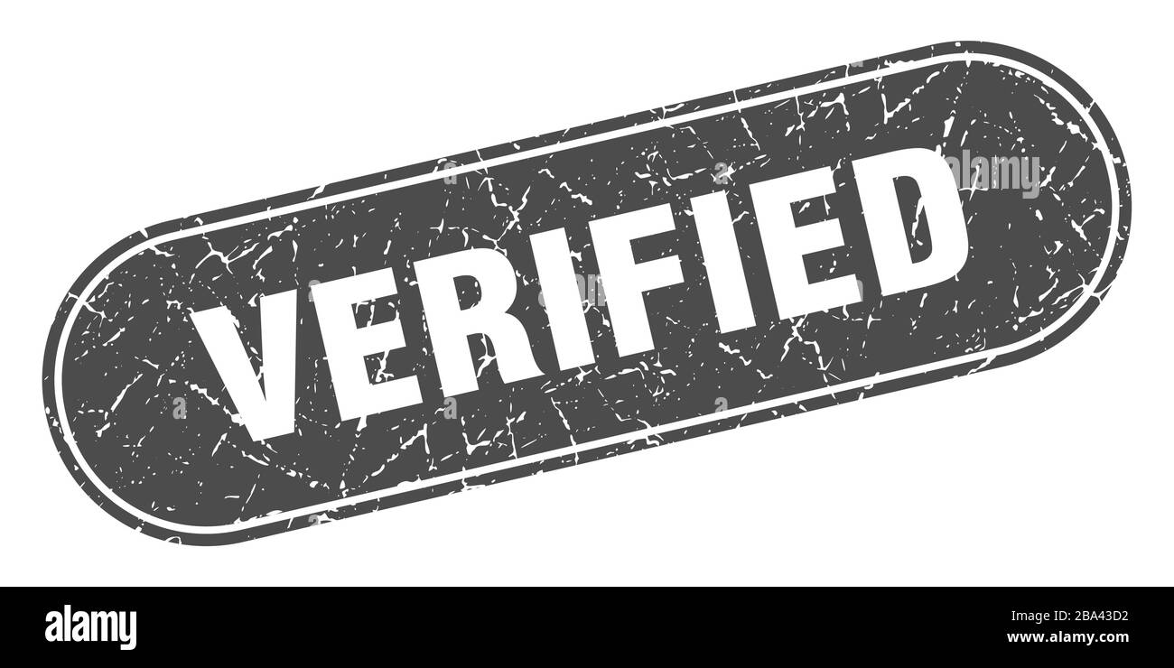 verified sign. verified grunge black stamp. Label Stock Vector Image ...