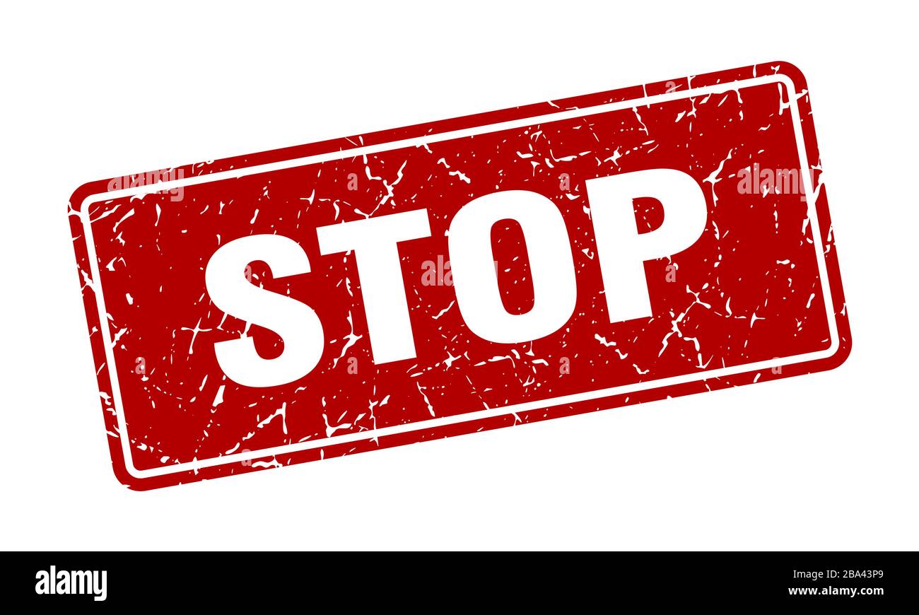 stop stamp. stop vintage red label. Sign Stock Vector Image & Art - Alamy