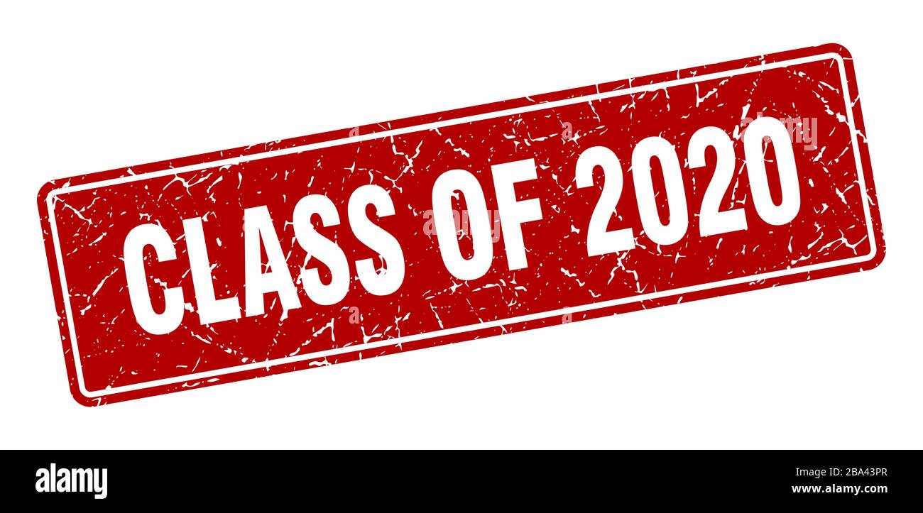 class of 2020 stamp. class of 2020 vintage red label. Sign Stock Vector ...