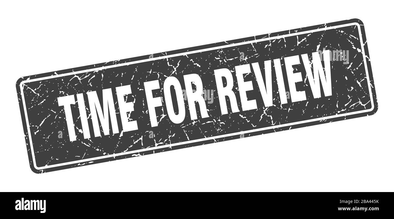 time for review stamp. time for review vintage gray label. Sign Stock ...
