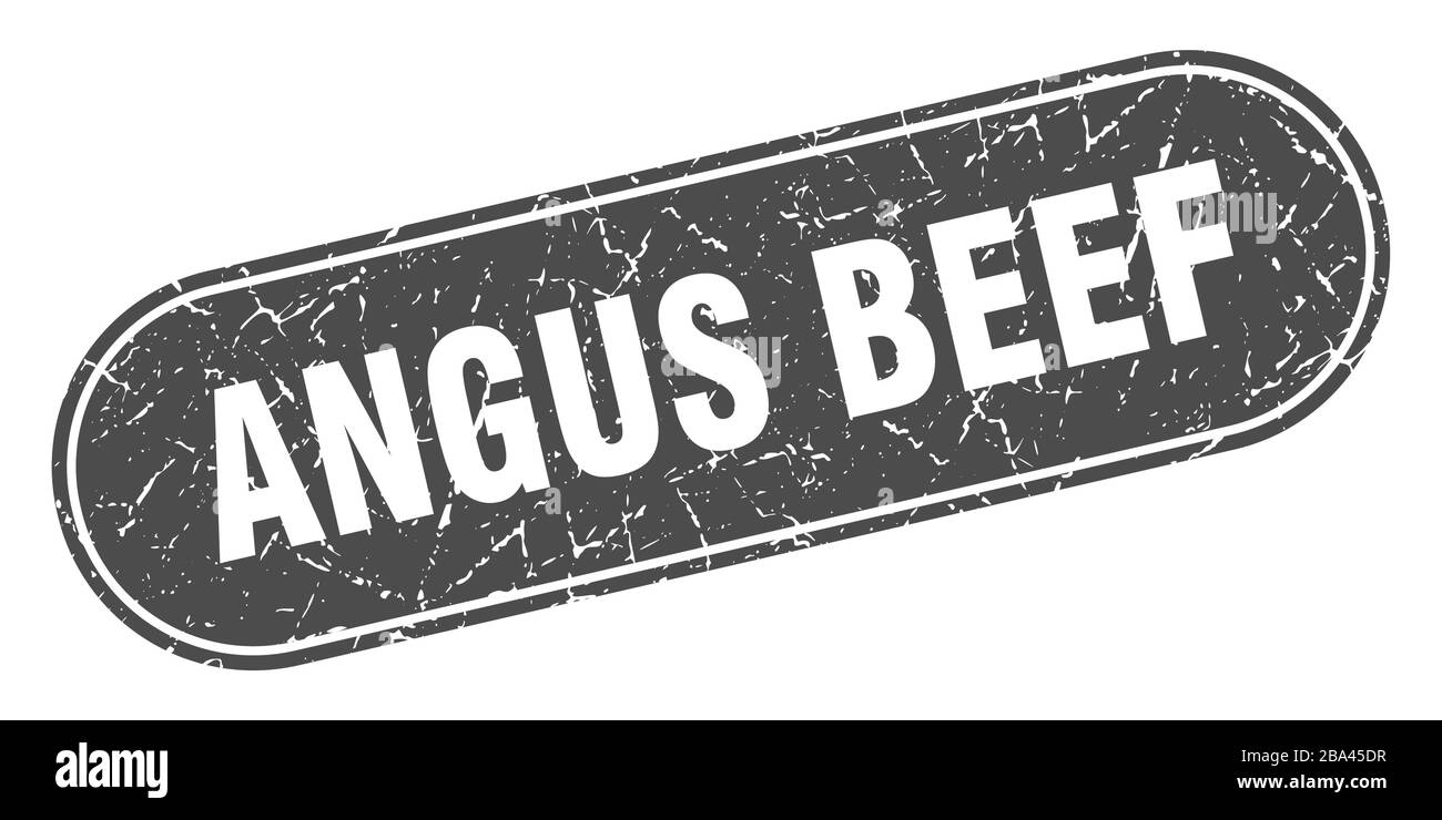 angus beef sign. angus beef grunge black stamp. Label Stock Vector ...