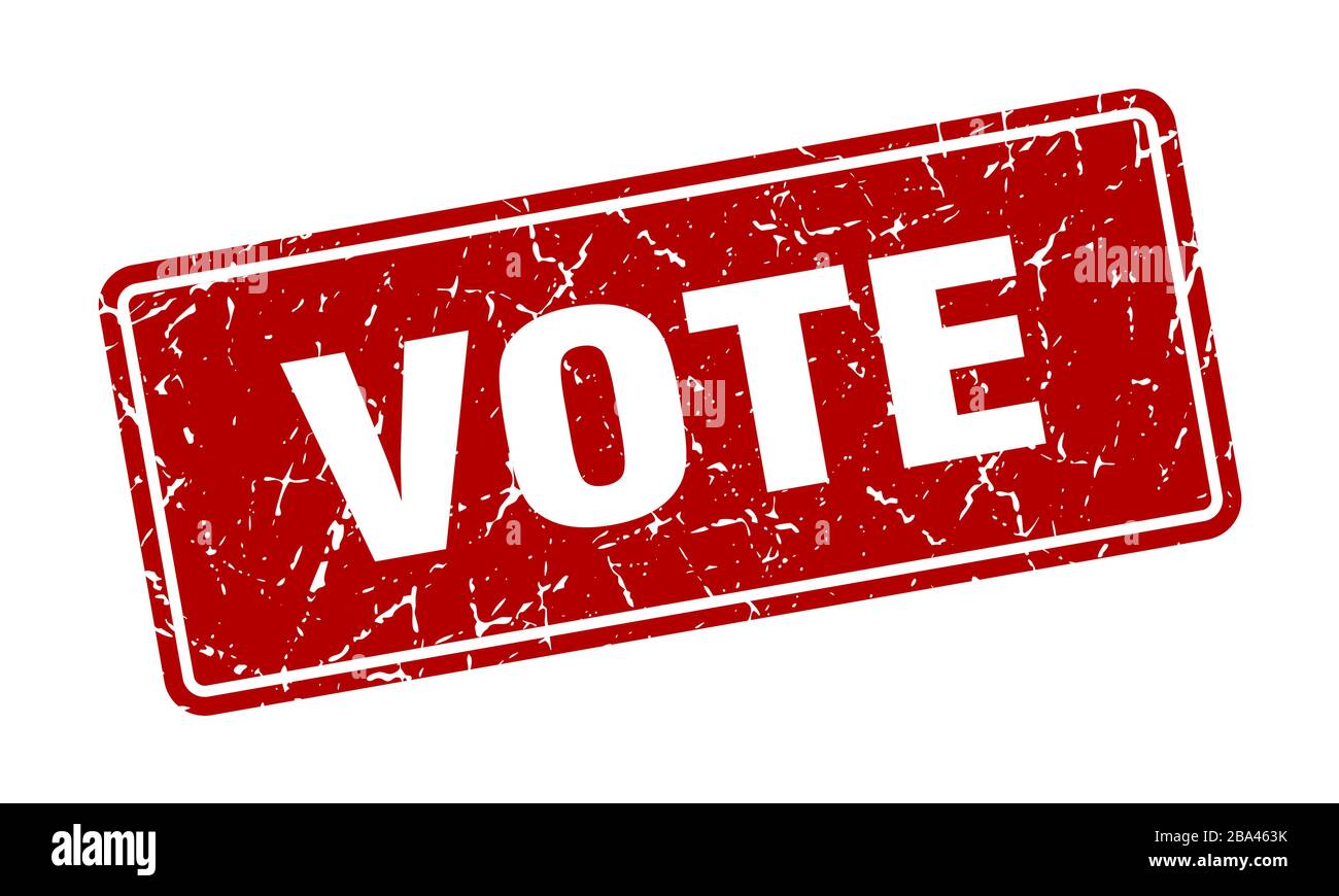 vote stamp. vote vintage red label. Sign Stock Vector Image & Art - Alamy