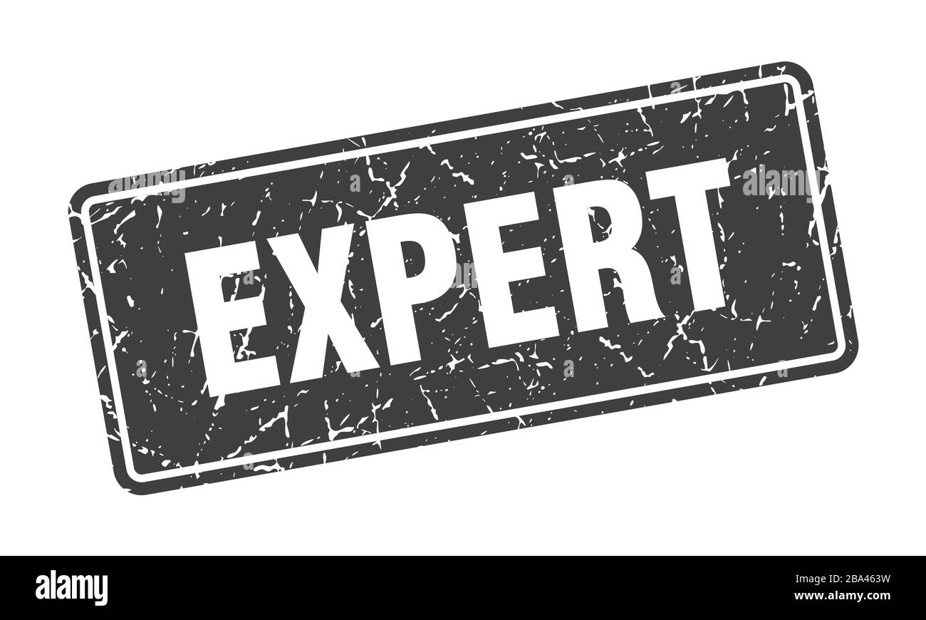 expert stamp. expert vintage gray label. Sign Stock Vector Image & Art ...