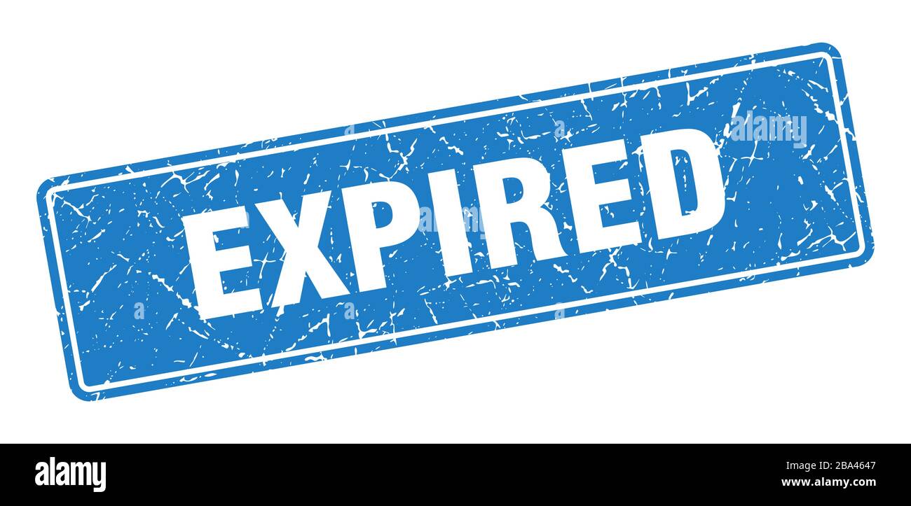 expired stamp. expired vintage blue label. Sign Stock Vector Image ...