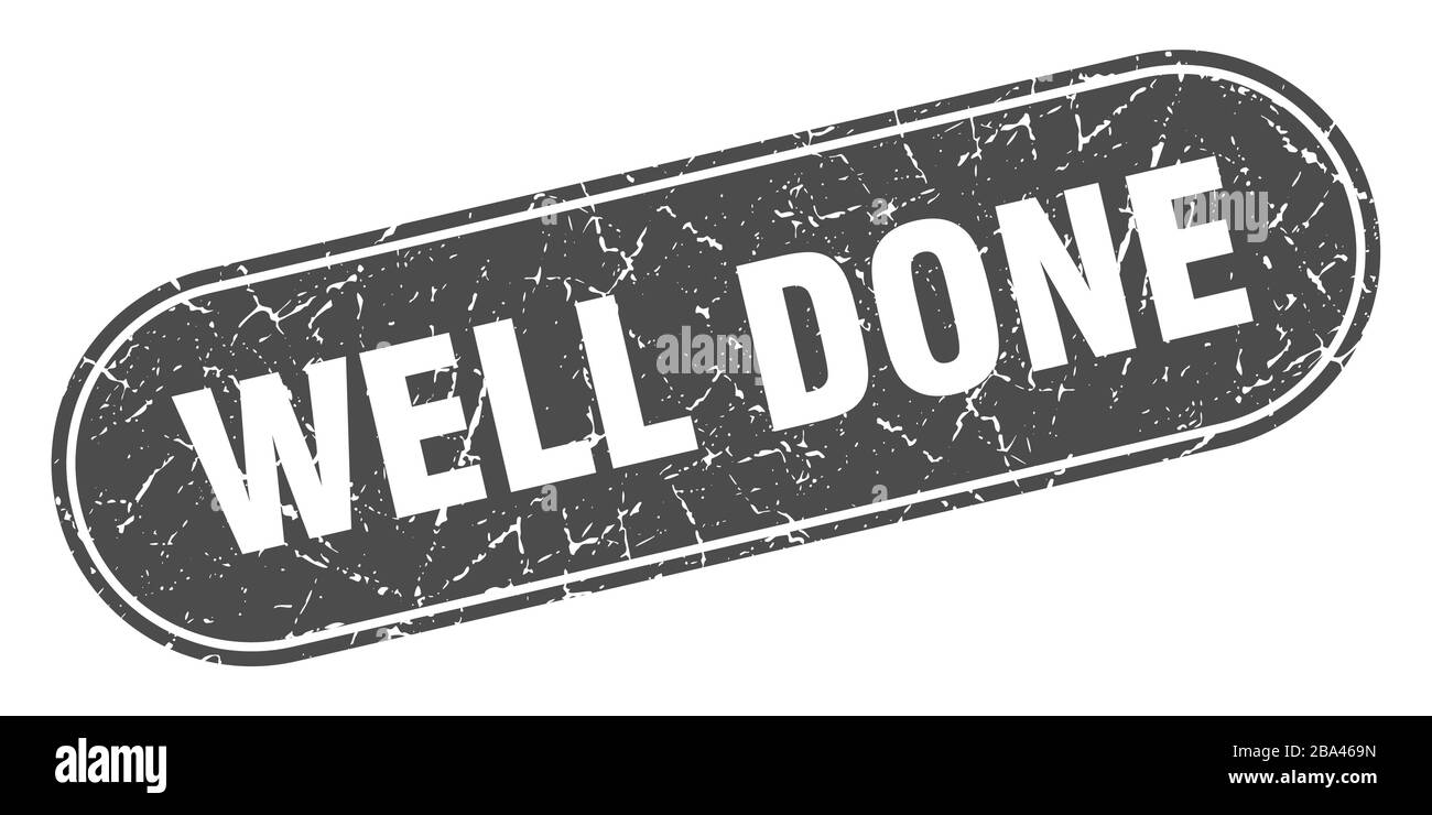 Well done stamp Black and White Stock Photos & Images - Alamy