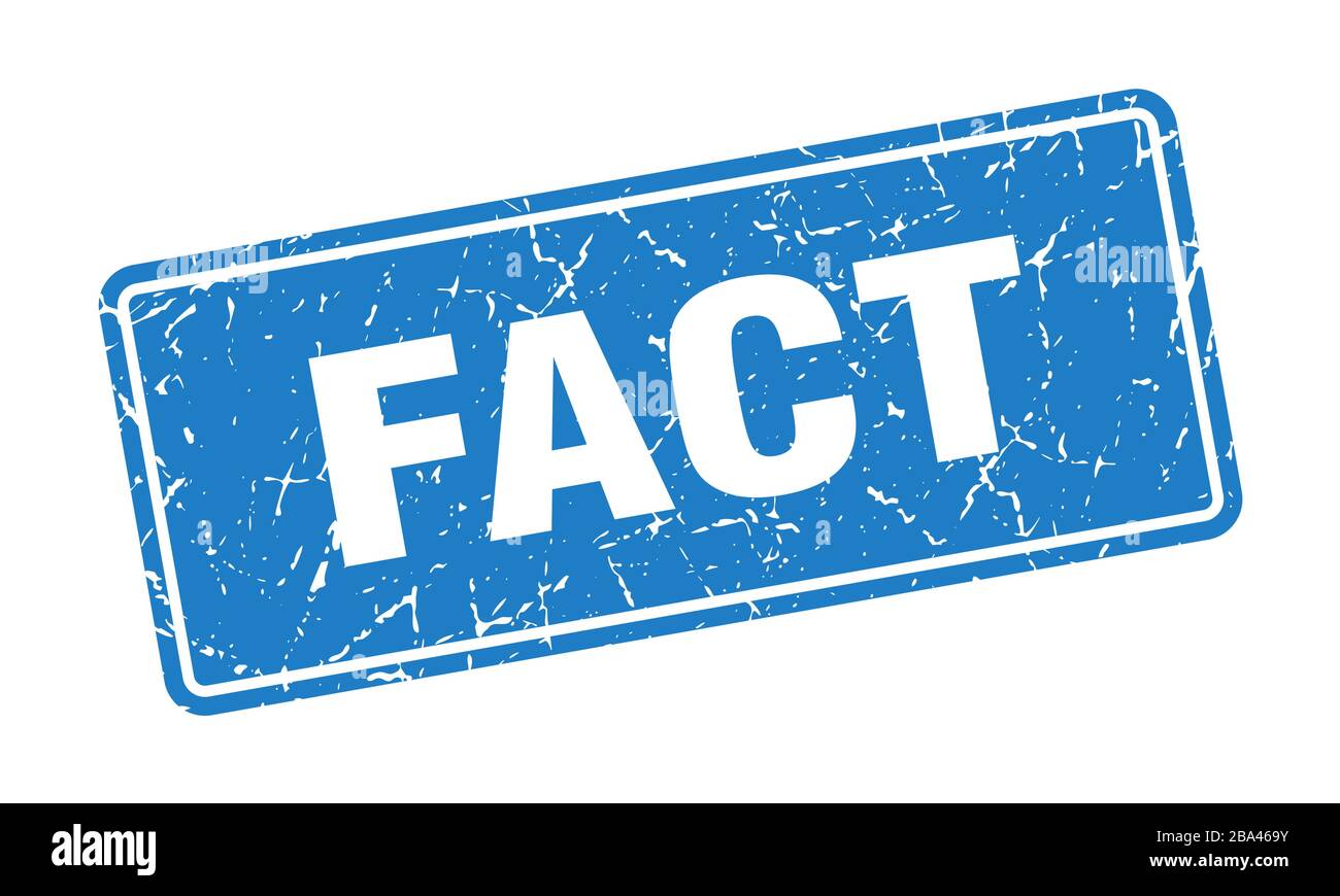 fact stamp. fact vintage blue label. Sign Stock Vector Image & Art - Alamy
