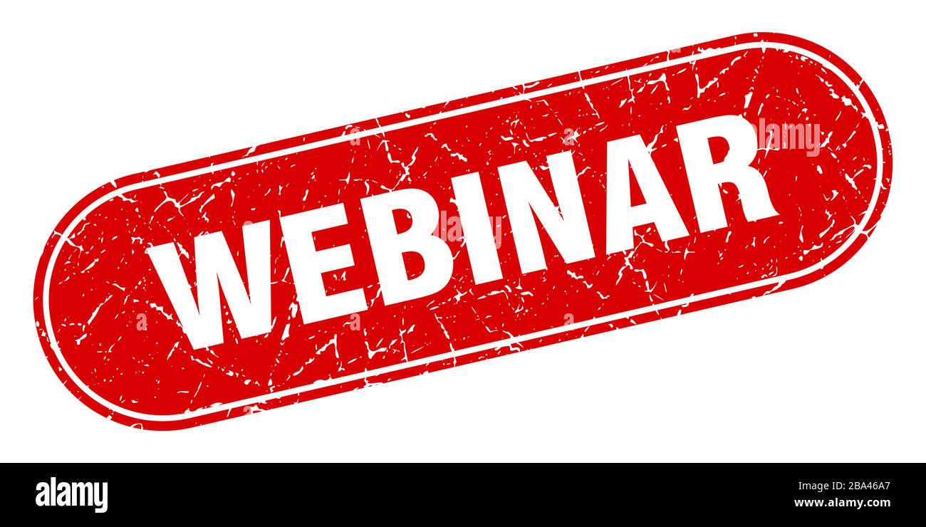 webinar sign. webinar grunge red stamp. Label Stock Vector Image & Art ...