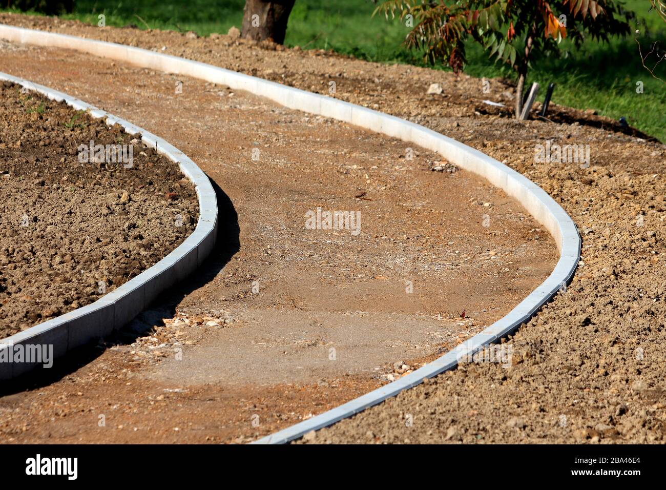 Rounded Concrete Curb