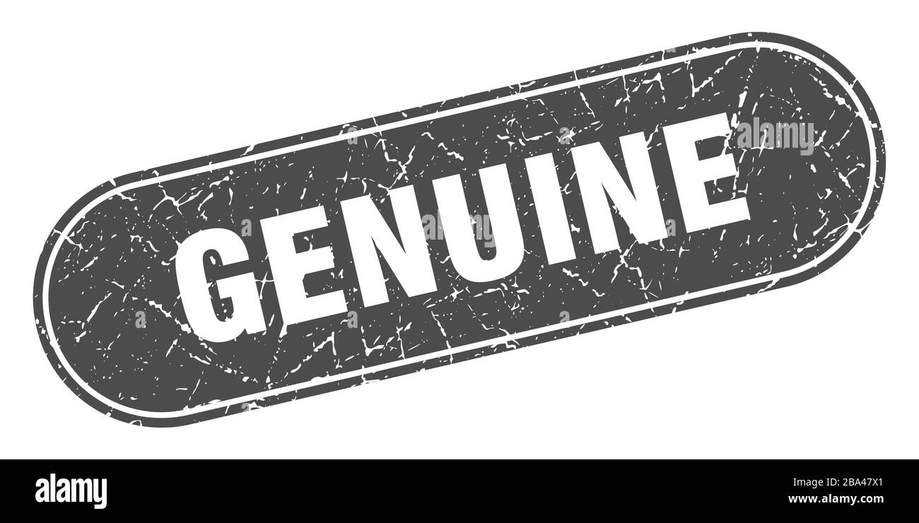 genuine sign. genuine grunge black stamp. Label Stock Vector Image ...