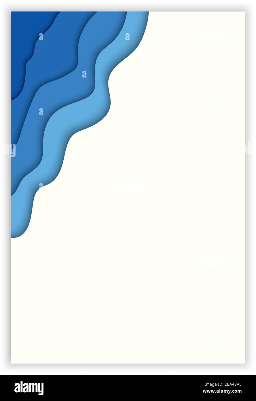 Cutting paper shape 3D abstract banner, poster, gift card concept ...