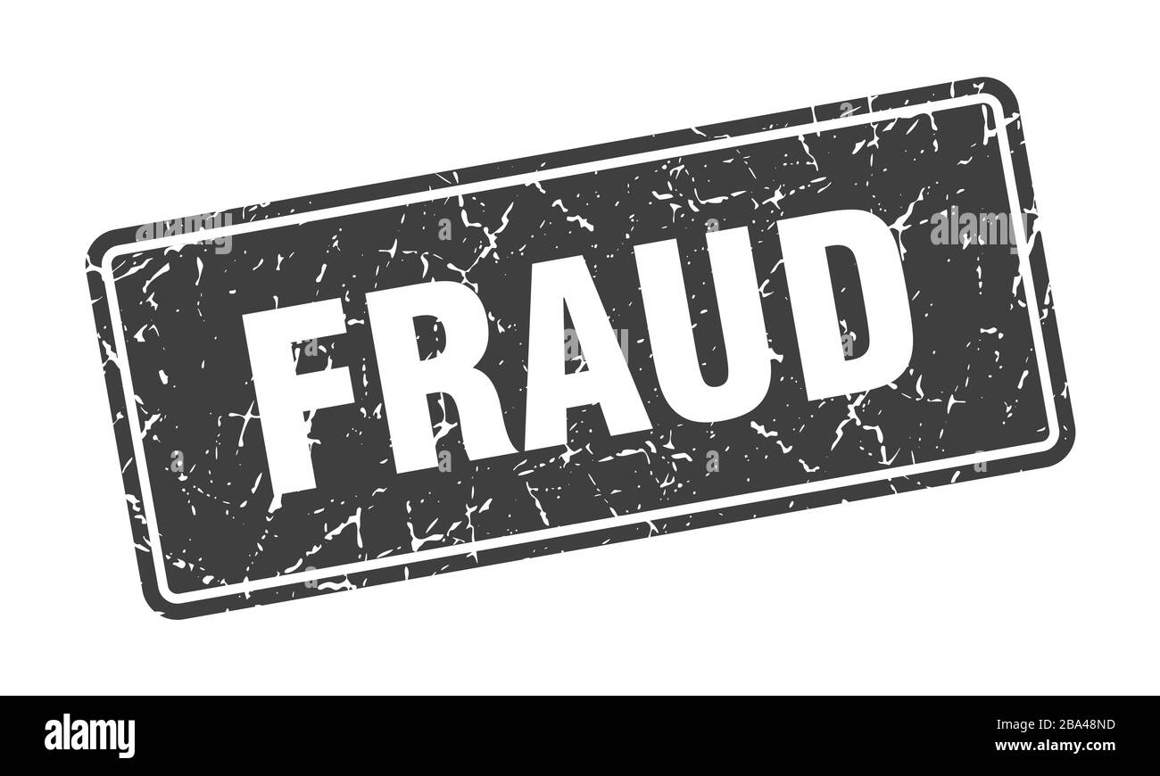 Fraud square stamp grunge Black and White Stock Photos & Images - Alamy