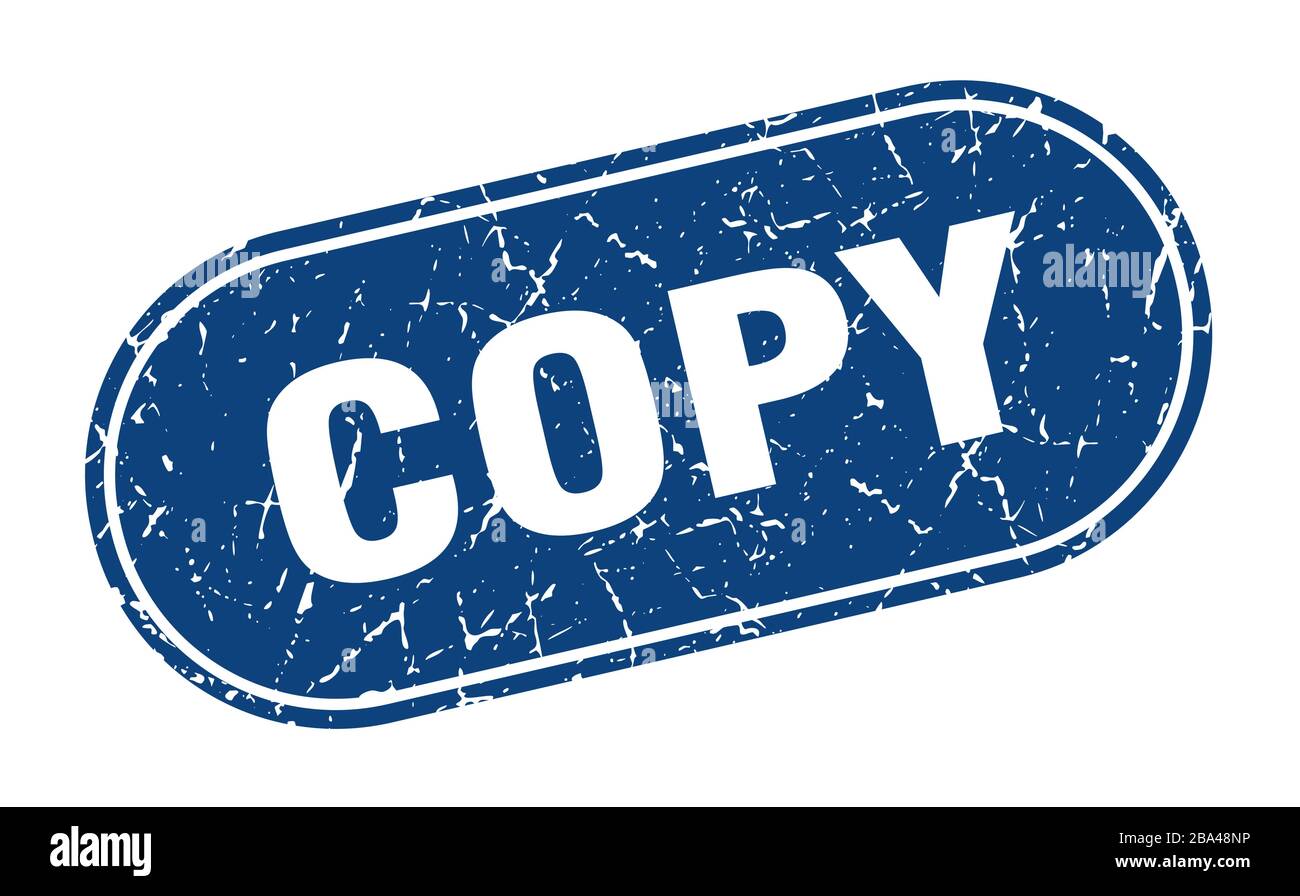 copy sign. copy grunge blue stamp. Label Stock Vector Image & Art - Alamy