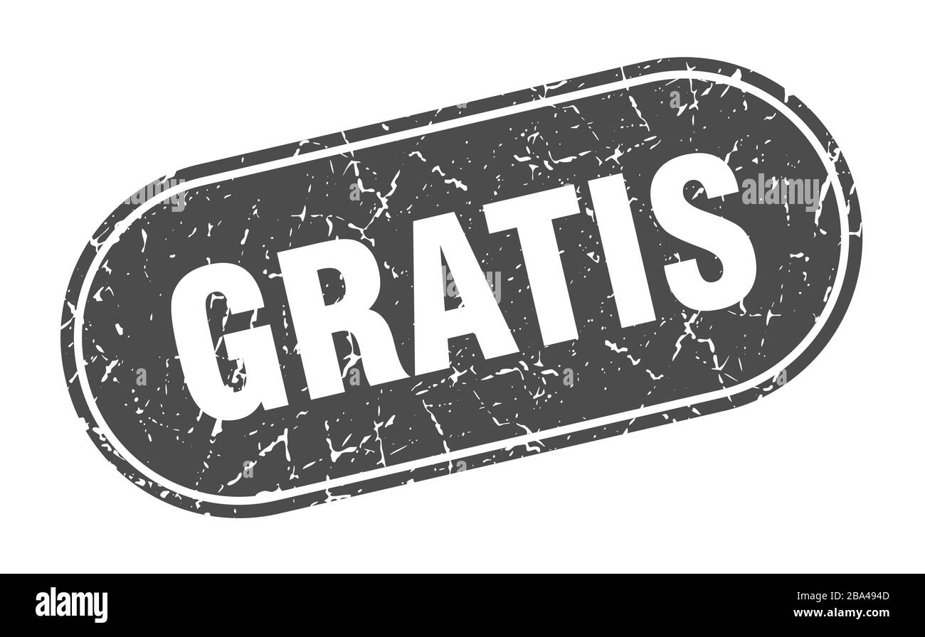 gratis sign. gratis grunge black stamp. Label Stock Vector Image & Art ...