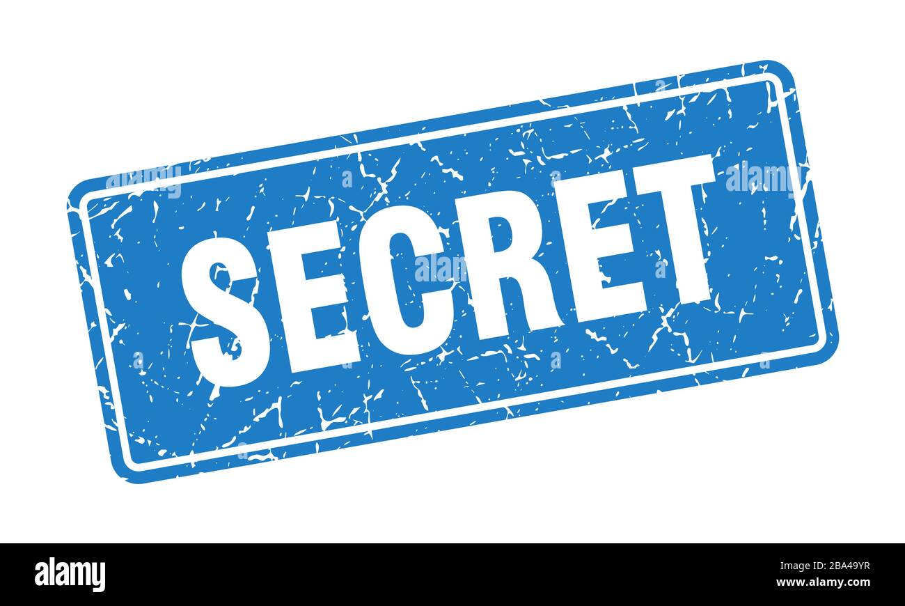 secret stamp. secret vintage blue label. Sign Stock Vector Image & Art ...