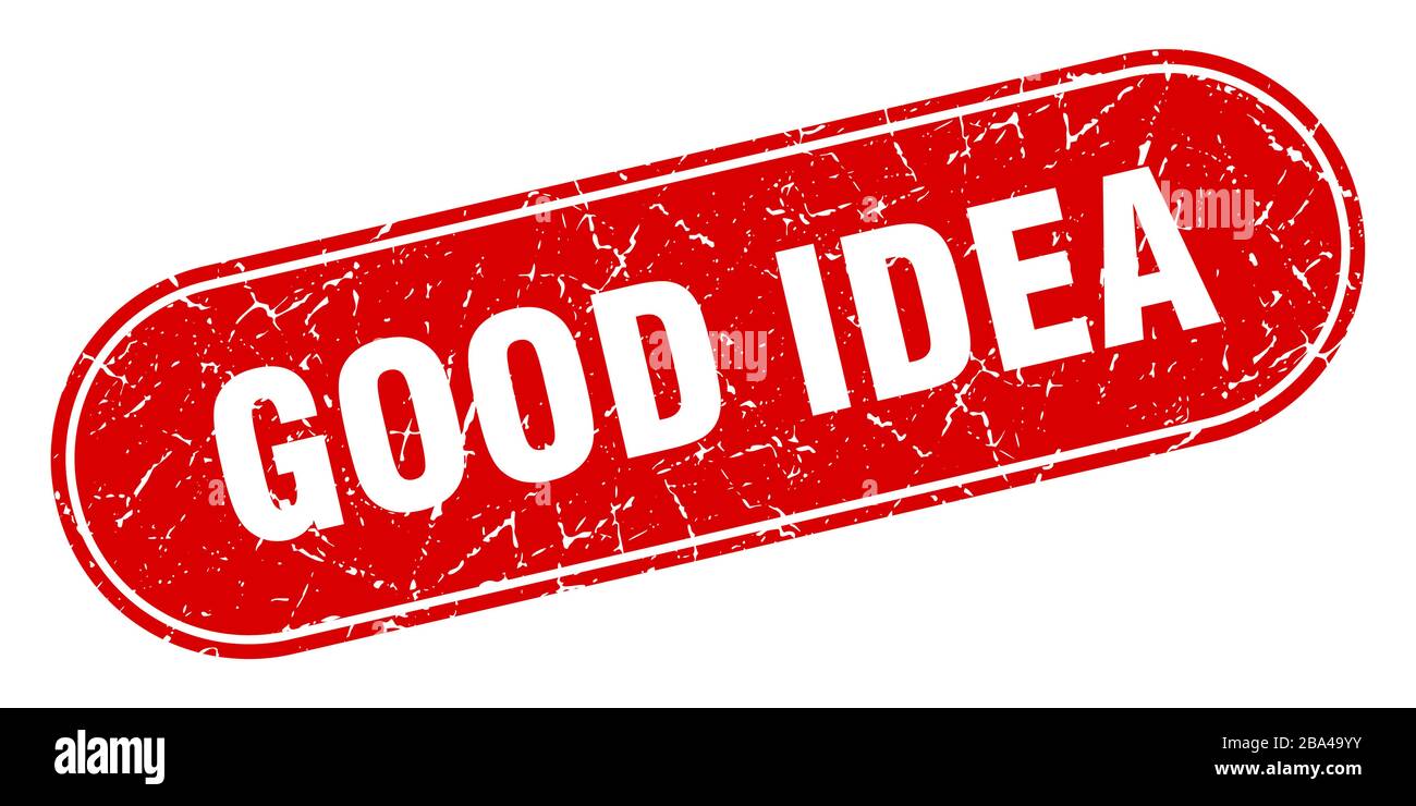 good idea sign. good idea grunge red stamp. Label Stock Vector Image ...