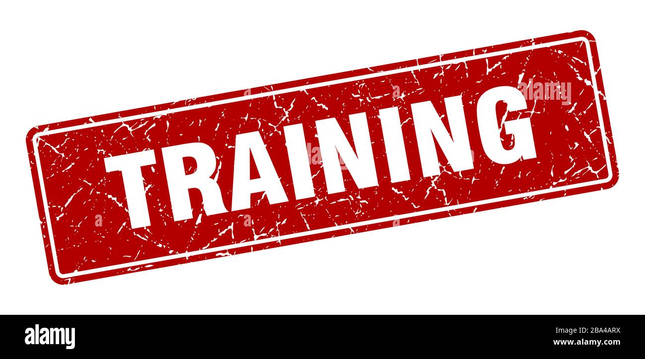 training stamp. training vintage red label. Sign Stock Vector Image ...