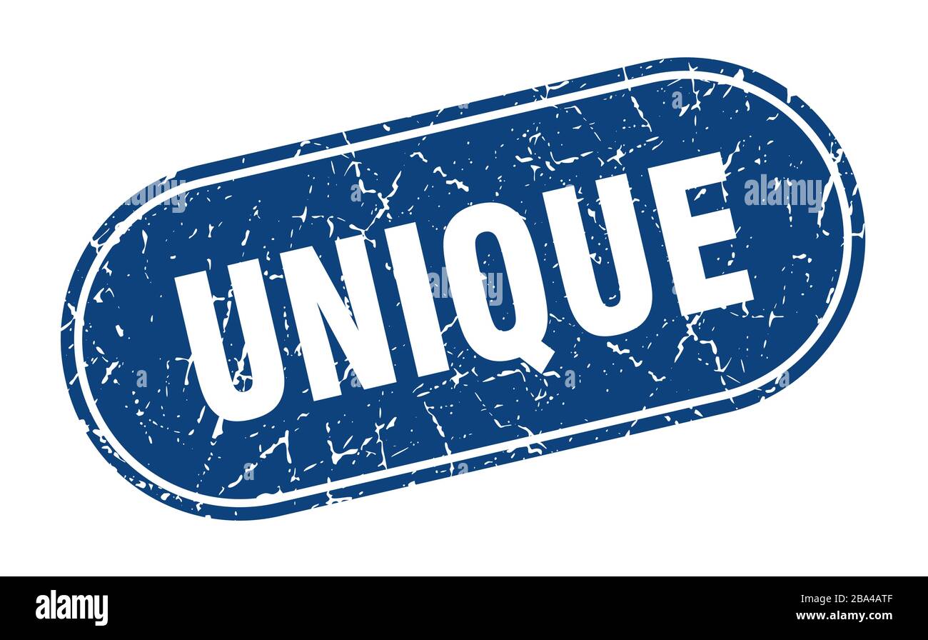 unique sign. unique grunge blue stamp. Label Stock Vector Image & Art ...