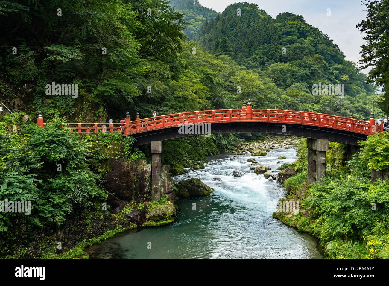 View of the Shinkyo Bridge in Nikko, ranked as one of Japan's three ...