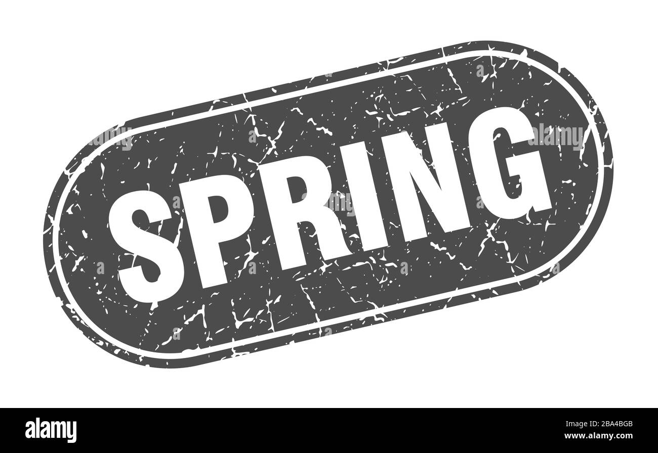 spring sign. spring grunge black stamp. Label Stock Vector Image & Art ...