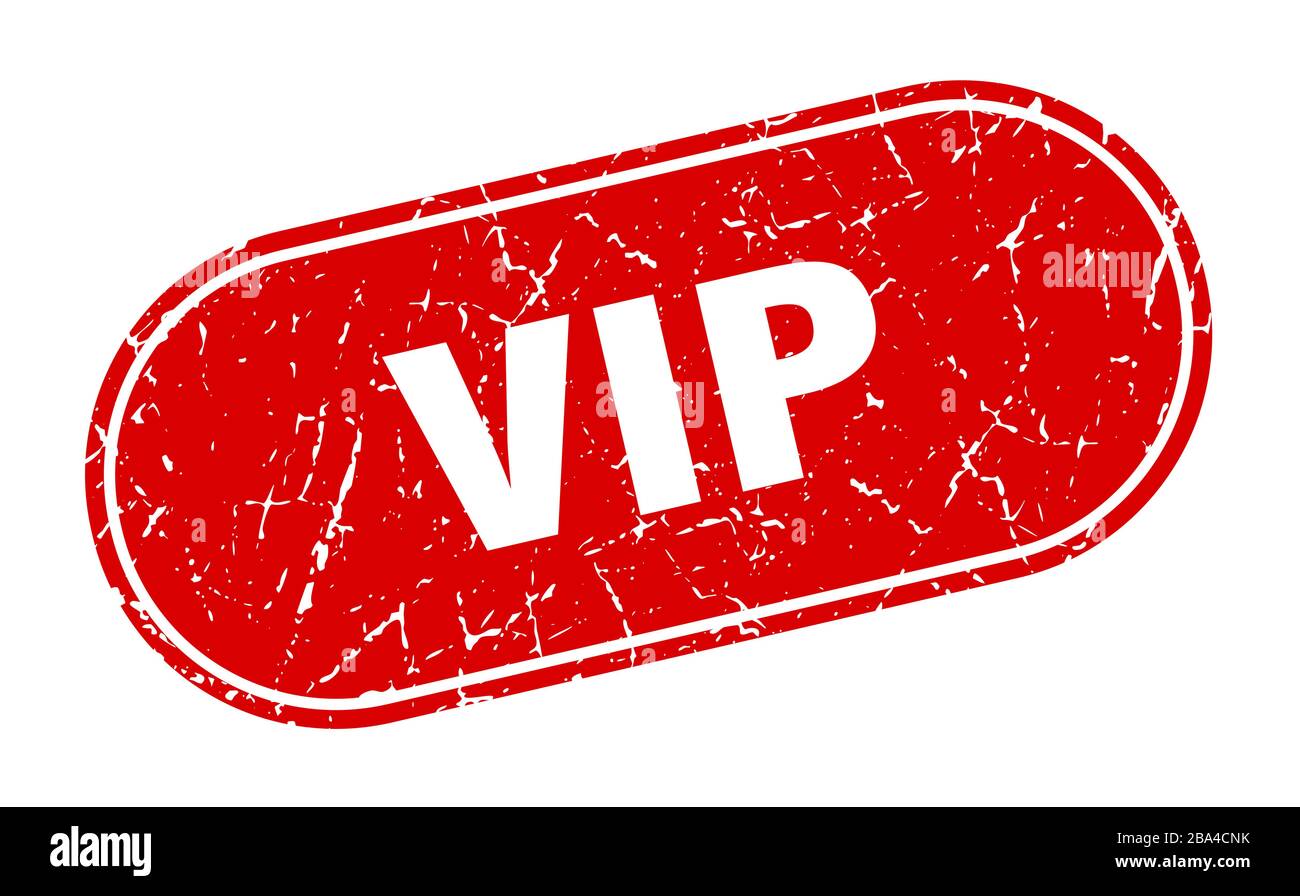 vip sign. vip grunge red stamp. Label Stock Vector Image & Art - Alamy