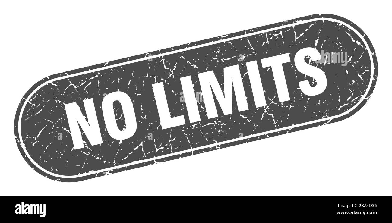 no limits sign. no limits grunge black stamp. Label Stock Vector Image ...